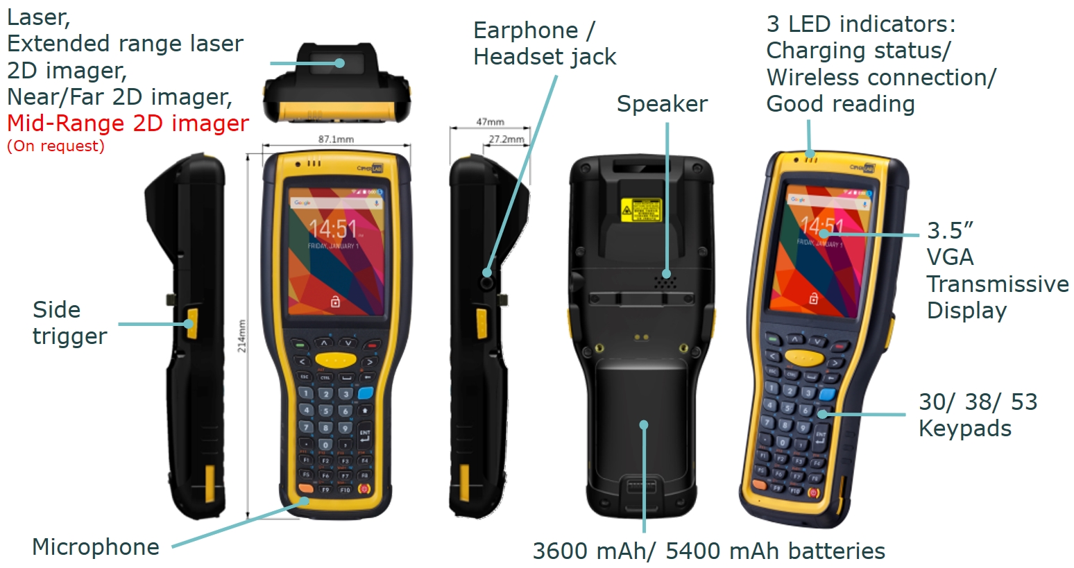유스엠(주) | IT / AIDC - 모바일 컴퓨터_9700A_CIPHERLAB