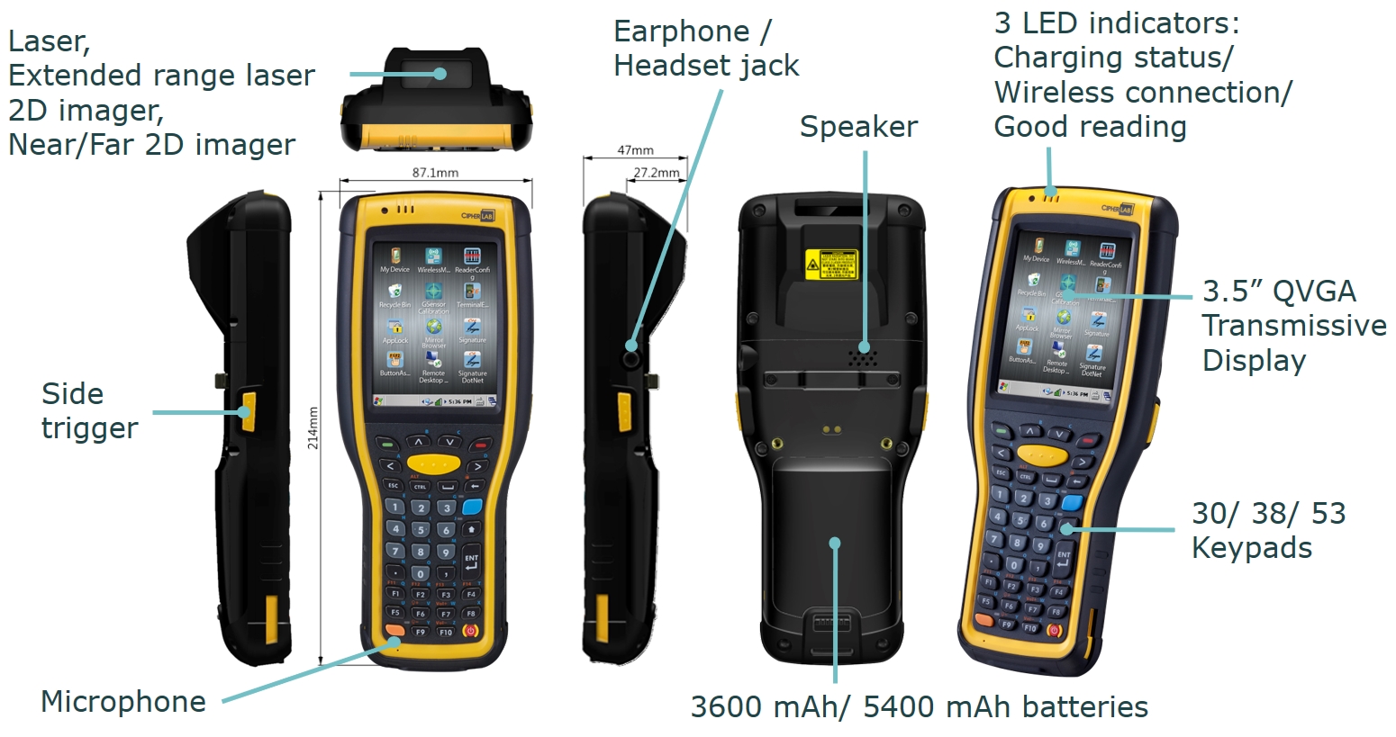 유스엠(주) | IT / AIDC - 모바일 컴퓨터_9700_CIPHERLAB